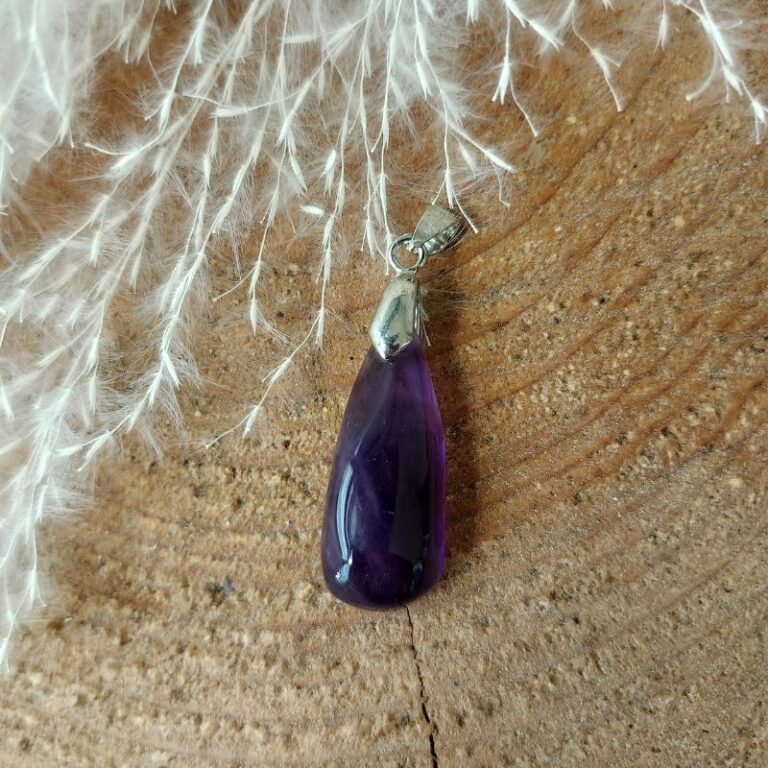 Heilstein Schmuck Amethyst Anhänger